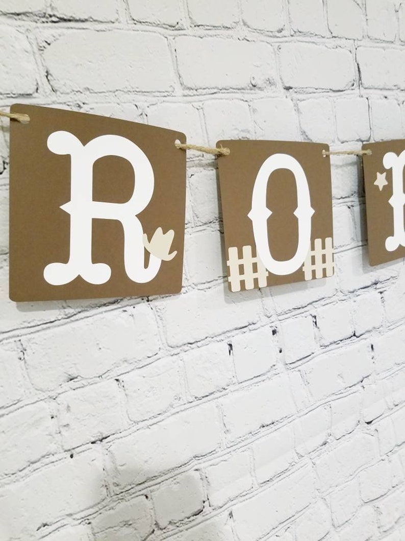 First Rodeo Birthday Banner: Cowboy Cowgirl Party Decor - Etsy