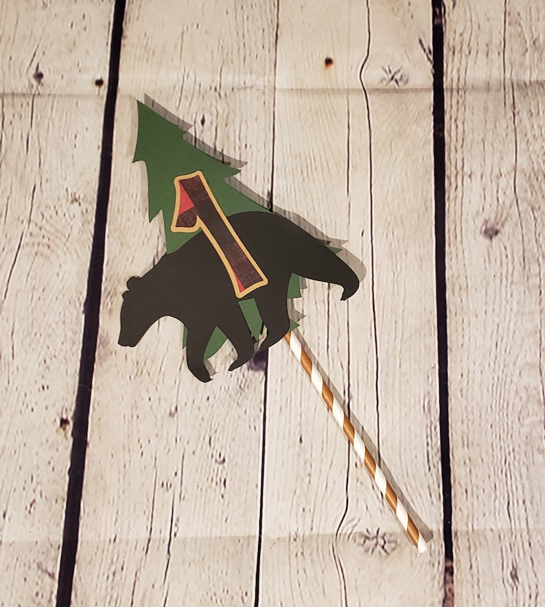 Lumberjack Cake Topper. Lumberjack Party Decorations. Wild One Party ...