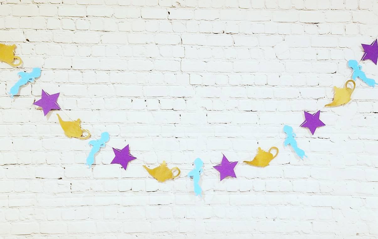 Princess Jasmine Banner-princess Jasmine Birthday-aladdin Birthday ...