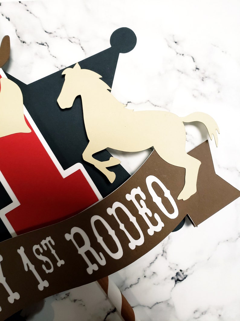 My First Rodeo Birthday. My First Rodeo Cake Topper. Cowboy | Etsy