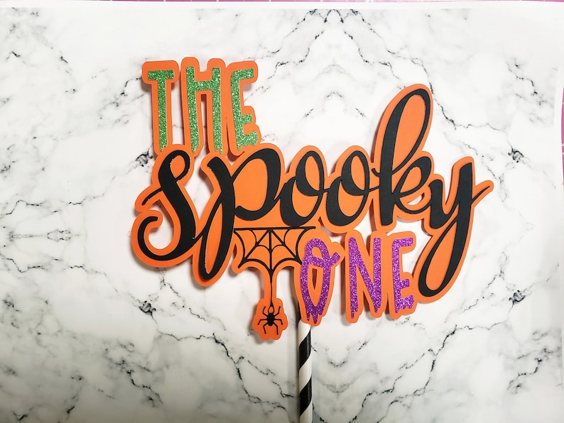 The Spooky One Cake Topper. Spooky One Birthday. Halloween 1st - Etsy