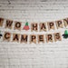 Two Happy Campers Banner. Lumberjack Banner. Camping Birthday Banner ...