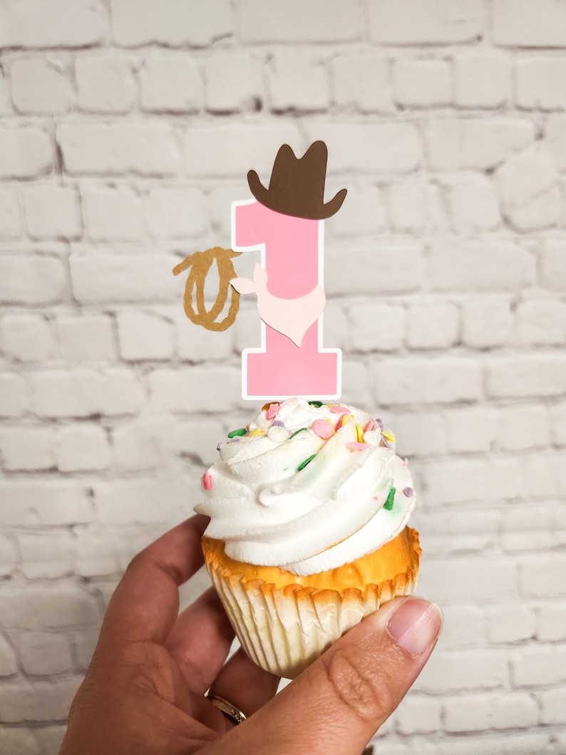 My First Rodeo Birthday. My First Rodeo Cupcake Topper. Cowgirl Cupcake ...