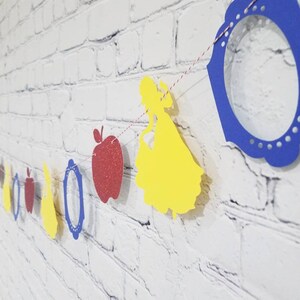 Princess Snow White and the Seven Dwarfs Birthday Party Banner - Etsy