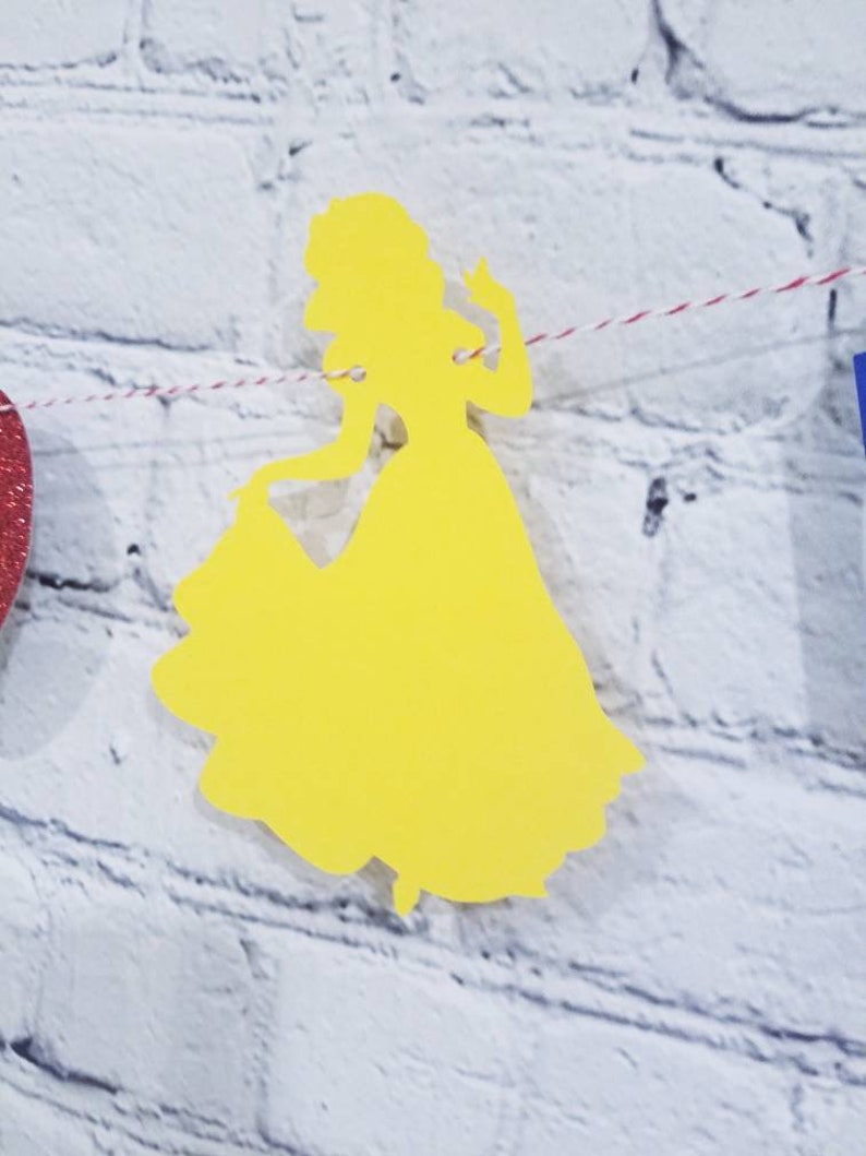 Princess Snow White and the Seven Dwarfs Birthday Party Banner | Etsy