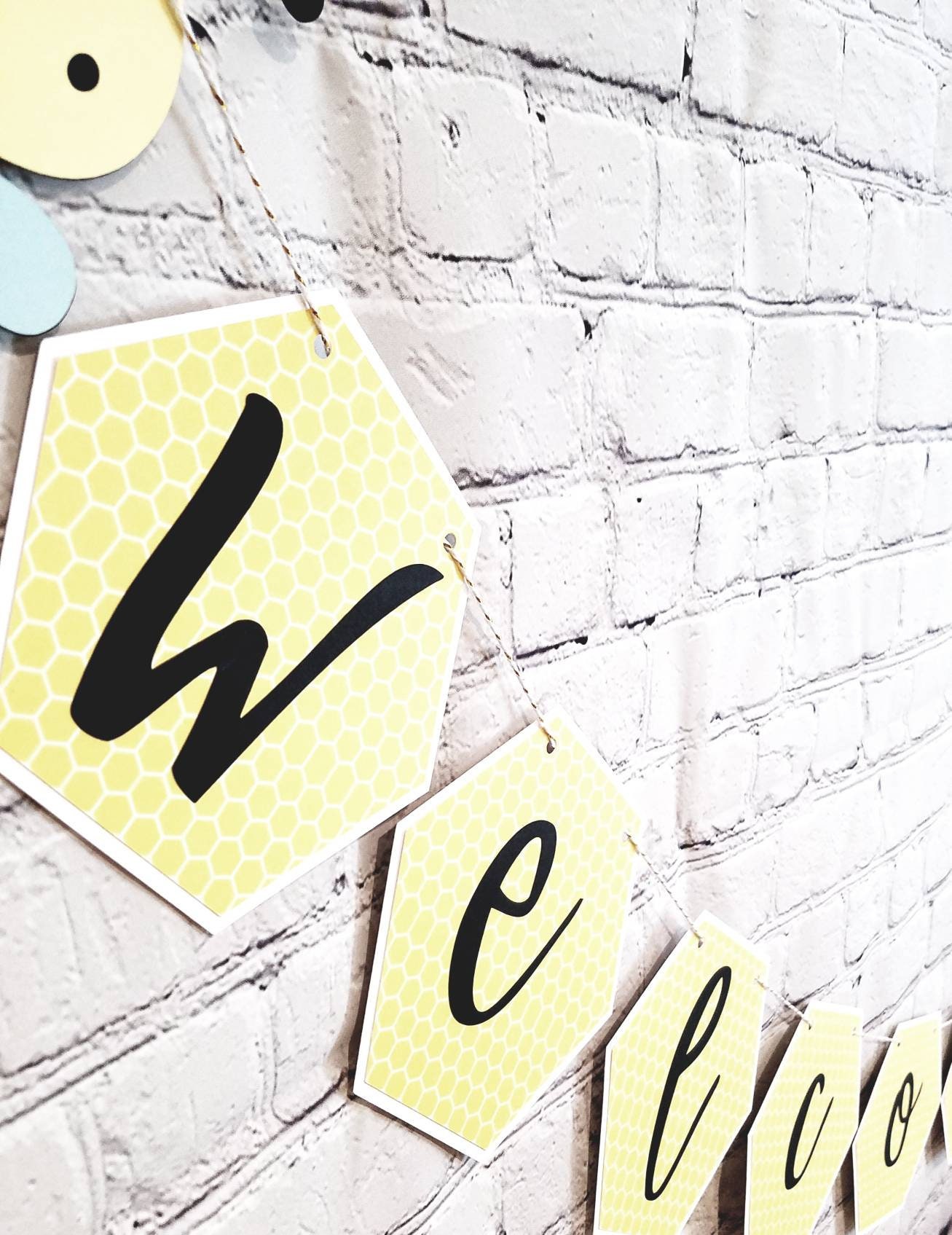 Bumble Bee Banner. Party Decorations for a Bumble Bee Shower. - Etsy