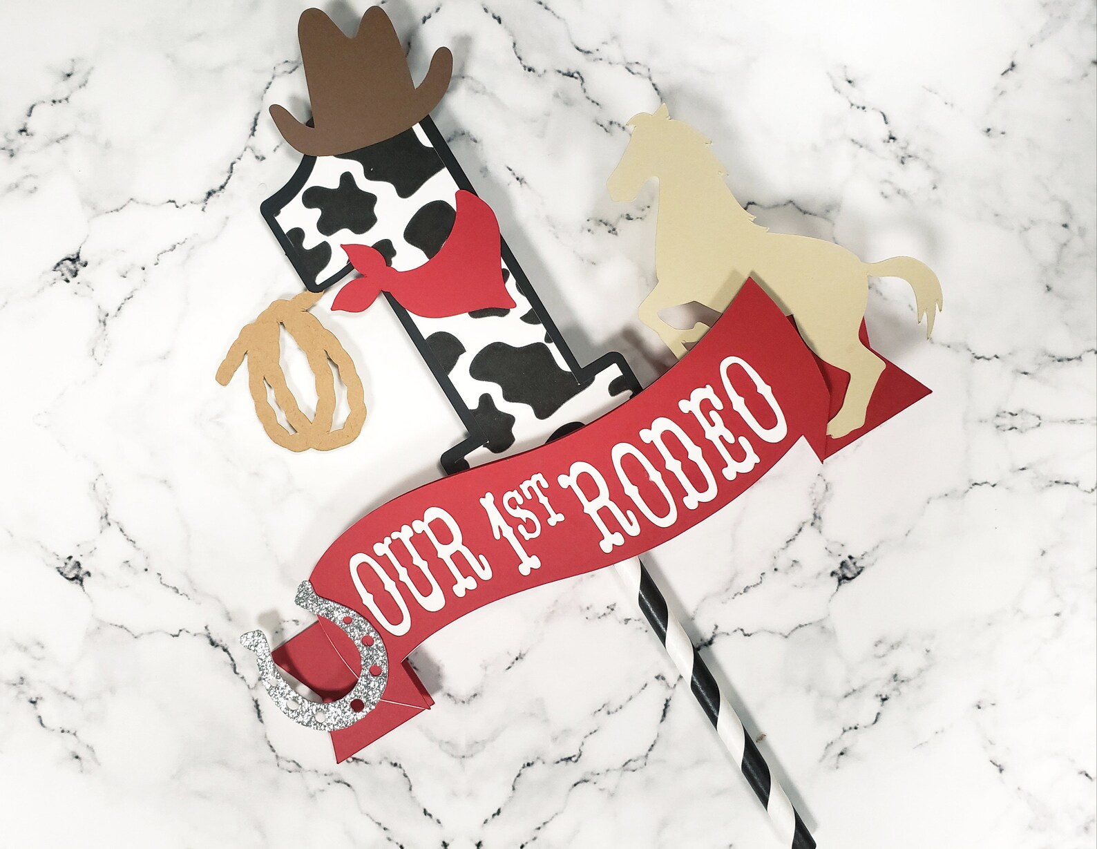 Our First Rodeo Birthday. Our First Rodeo Cake Topper. Cowboy Cake ...