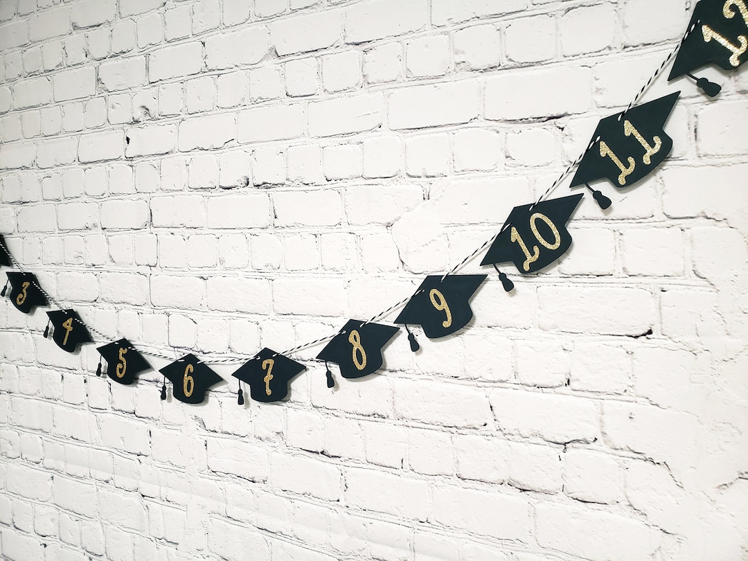 Graduation Cap Photo Milestone Banner. Graduation Party Banner ...