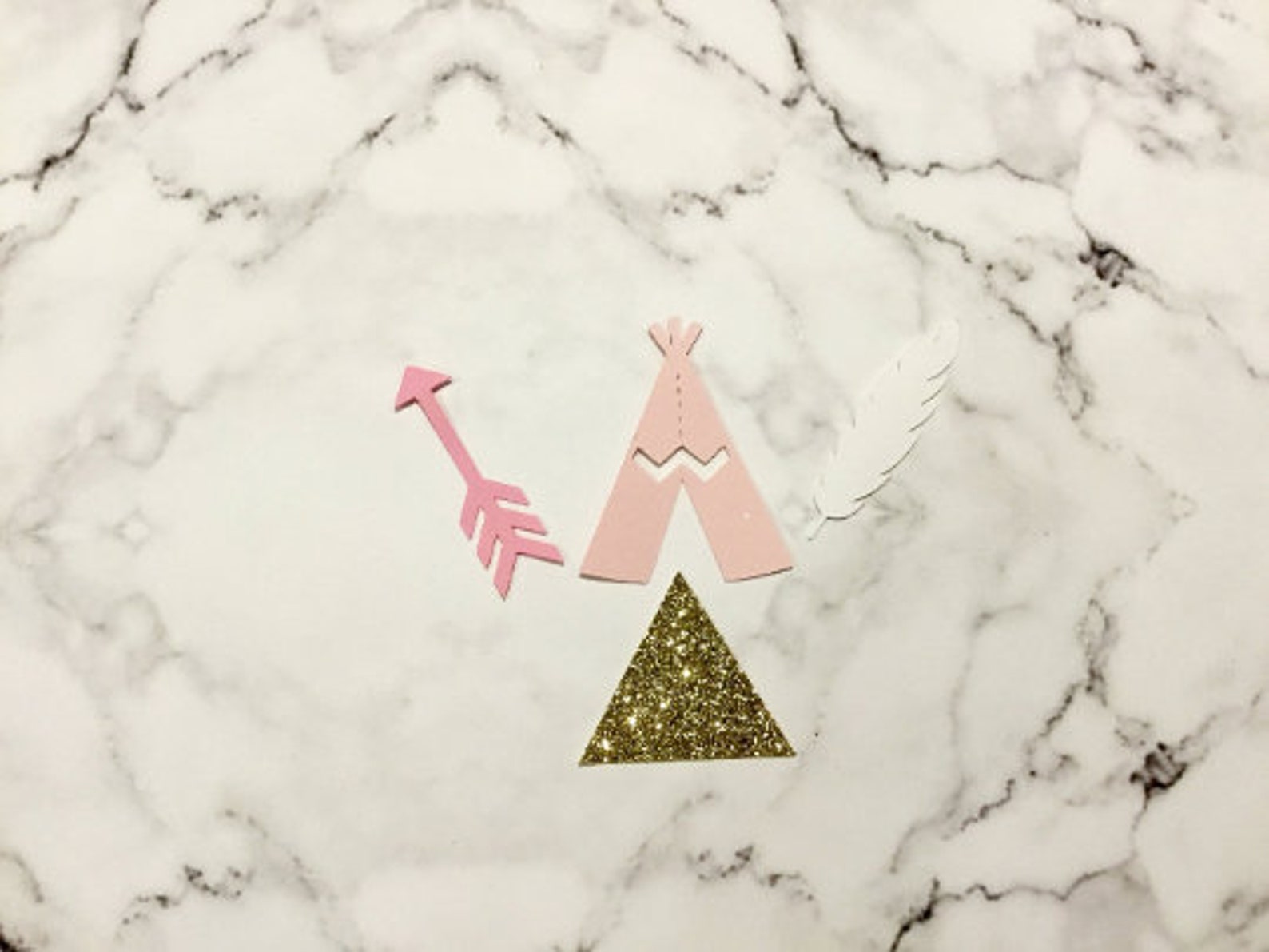 Boho Party Confetti: Teepees, Arrows, Feathers - 150 Piece - Etsy