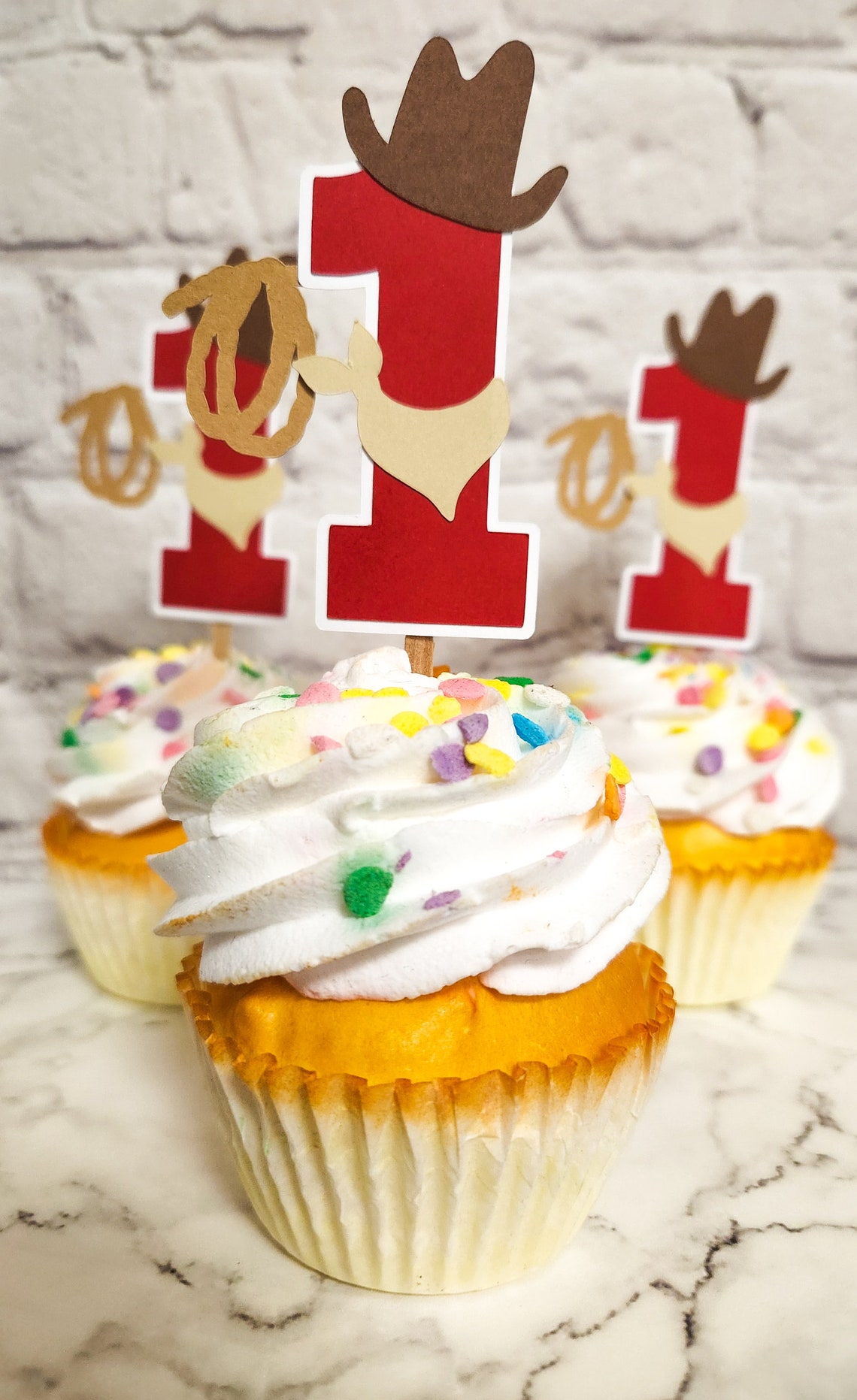 My First Rodeo Birthday. My First Rodeo Cupcake Topper. Cowboy - Etsy