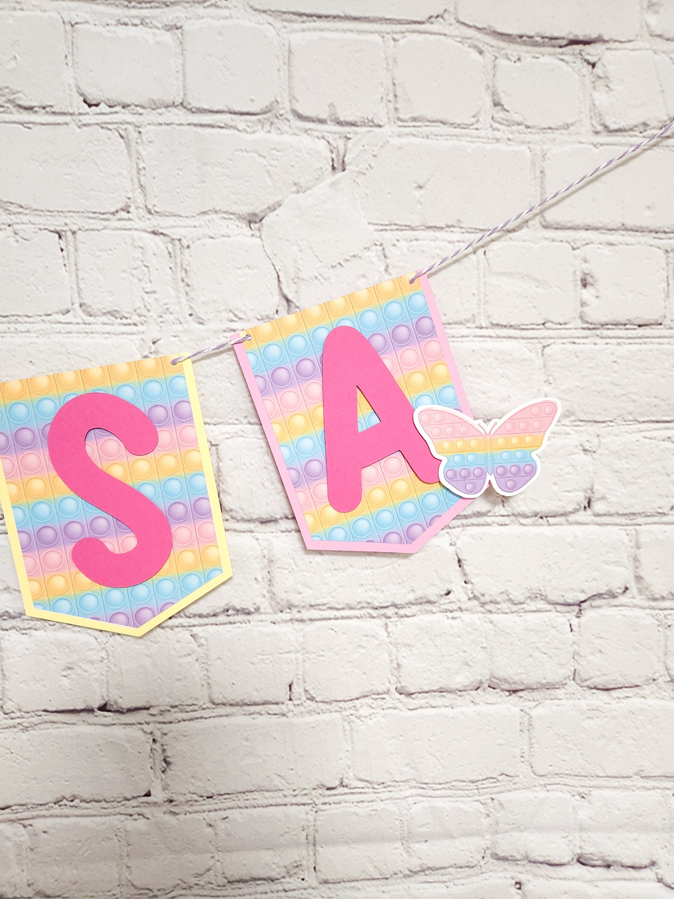 Personalized Pop It Birthday Banner, Fidget Theme Party Decor - Etsy