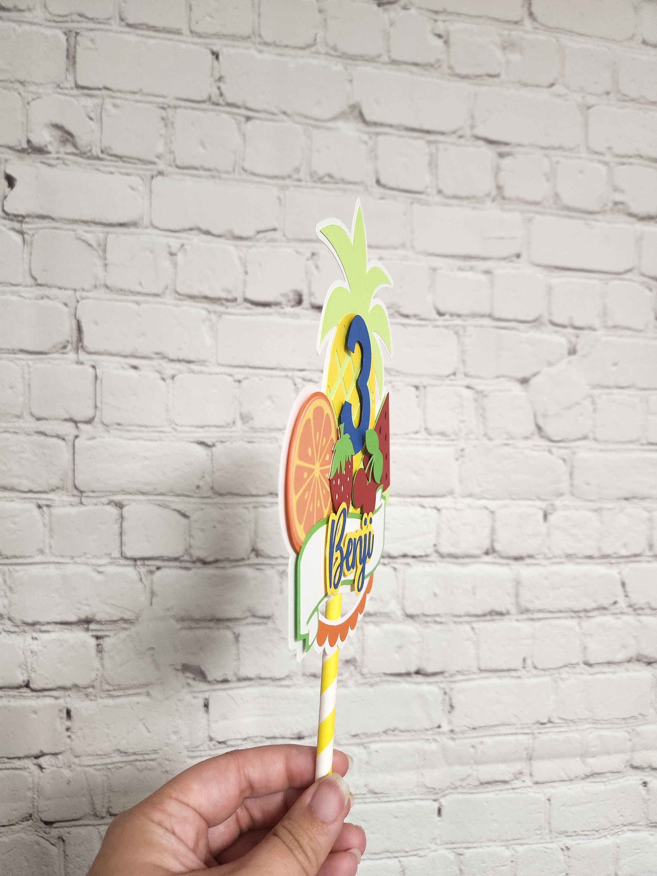 Tutti Frutti Cake Topper. Two-tti Fruitti Cake Topper. Twotti - Etsy