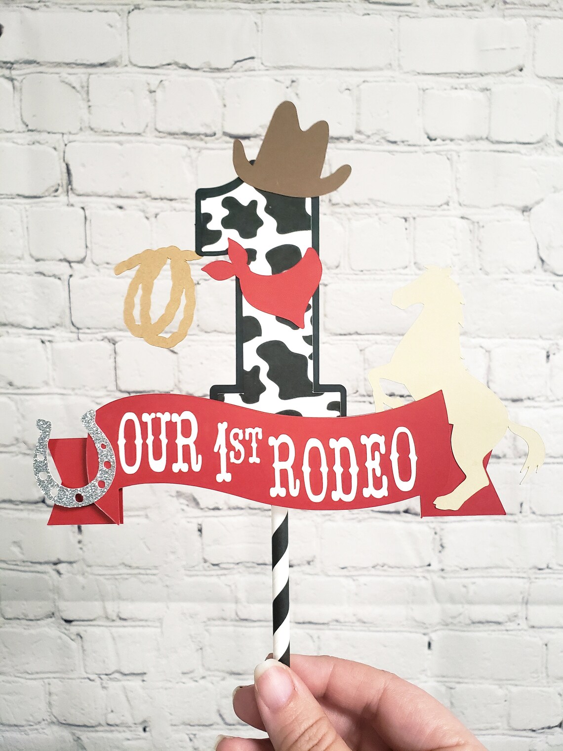 Our First Rodeo Birthday. Our First Rodeo Cake Topper. Cowboy Cake ...