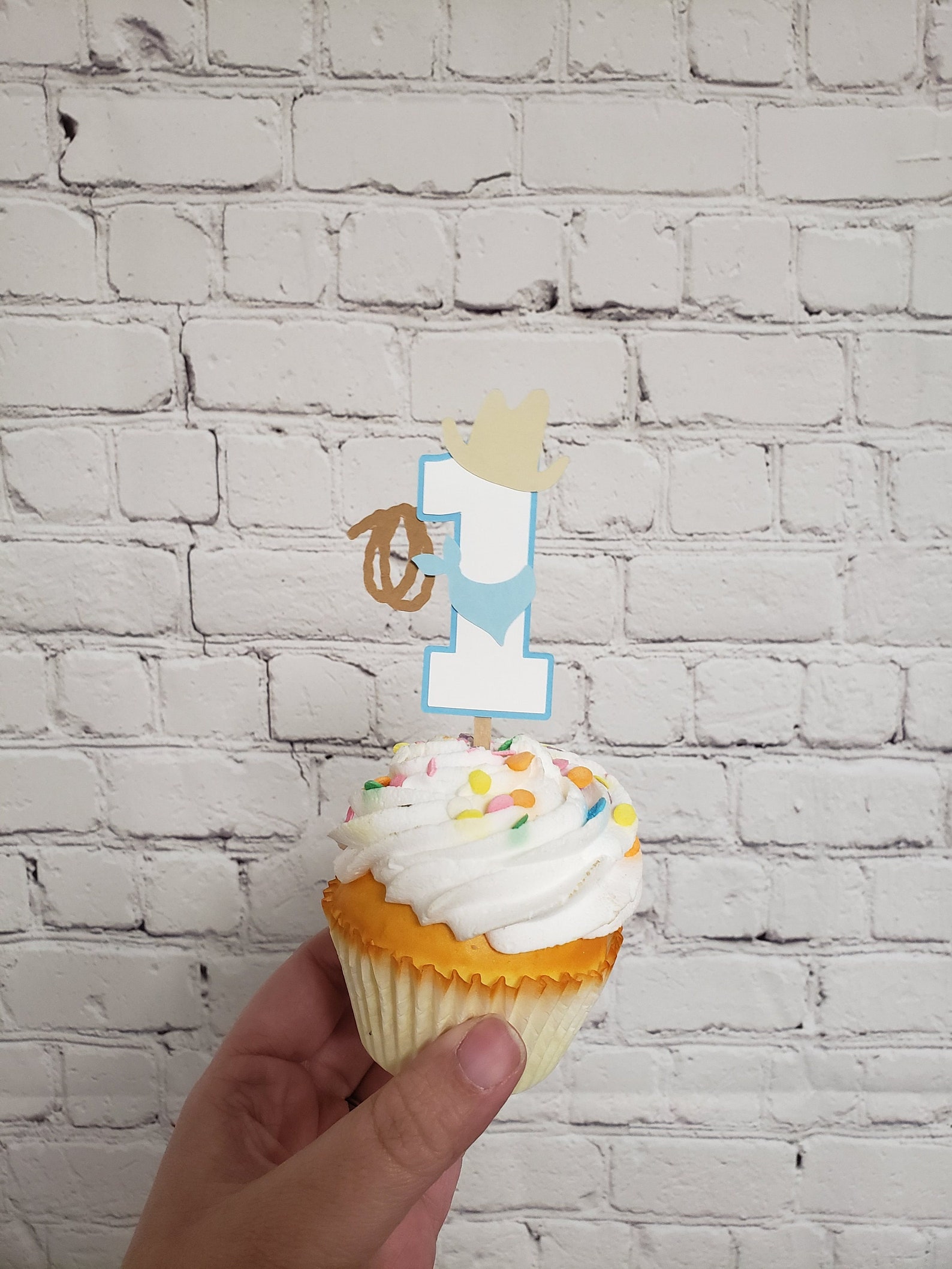 My First Rodeo Birthday. My First Rodeo Cupcake Topper. Cowboy - Etsy