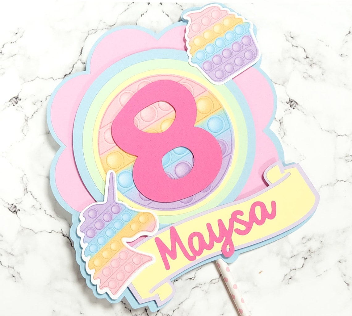 Pop It Birthday Party. Pop It Cake Topper. Fidget Toy Cake - Etsy