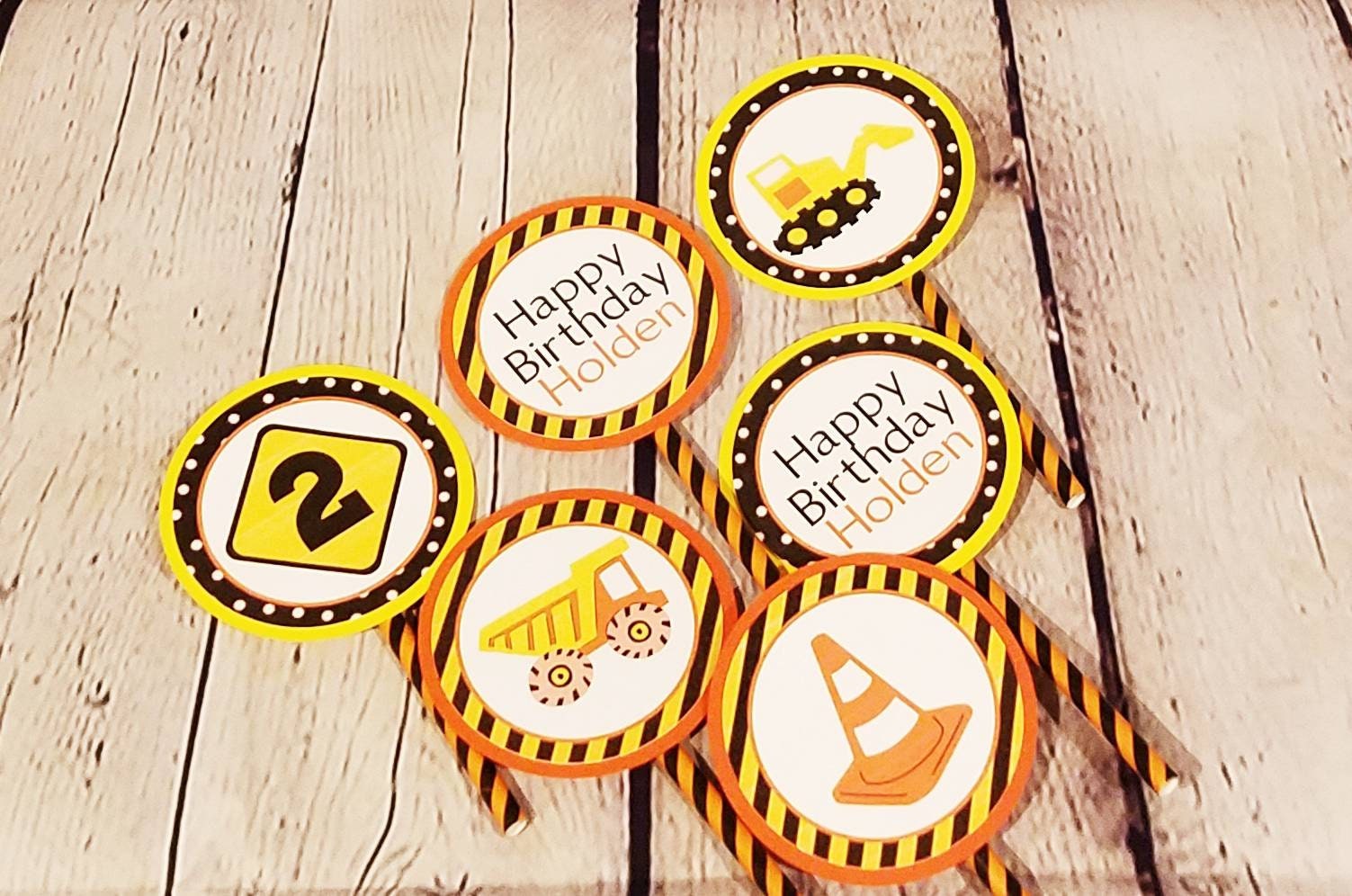 Personalized Name Banner Construction Banner Construction - Etsy