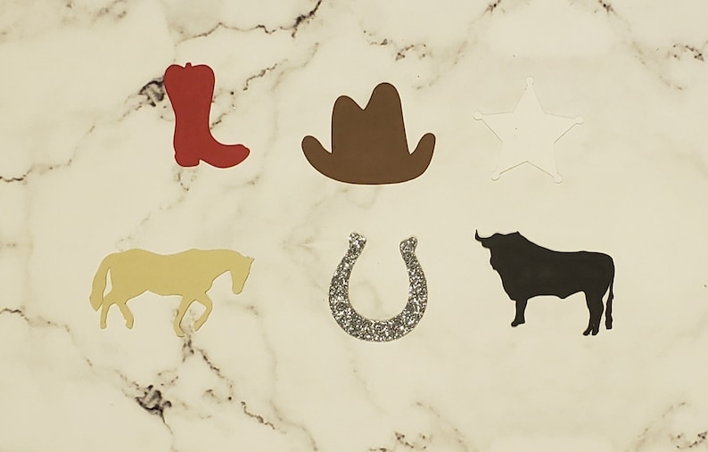 Cowboy Confetti-100 Pieces. Cowboy Birthday Party. Western - Etsy