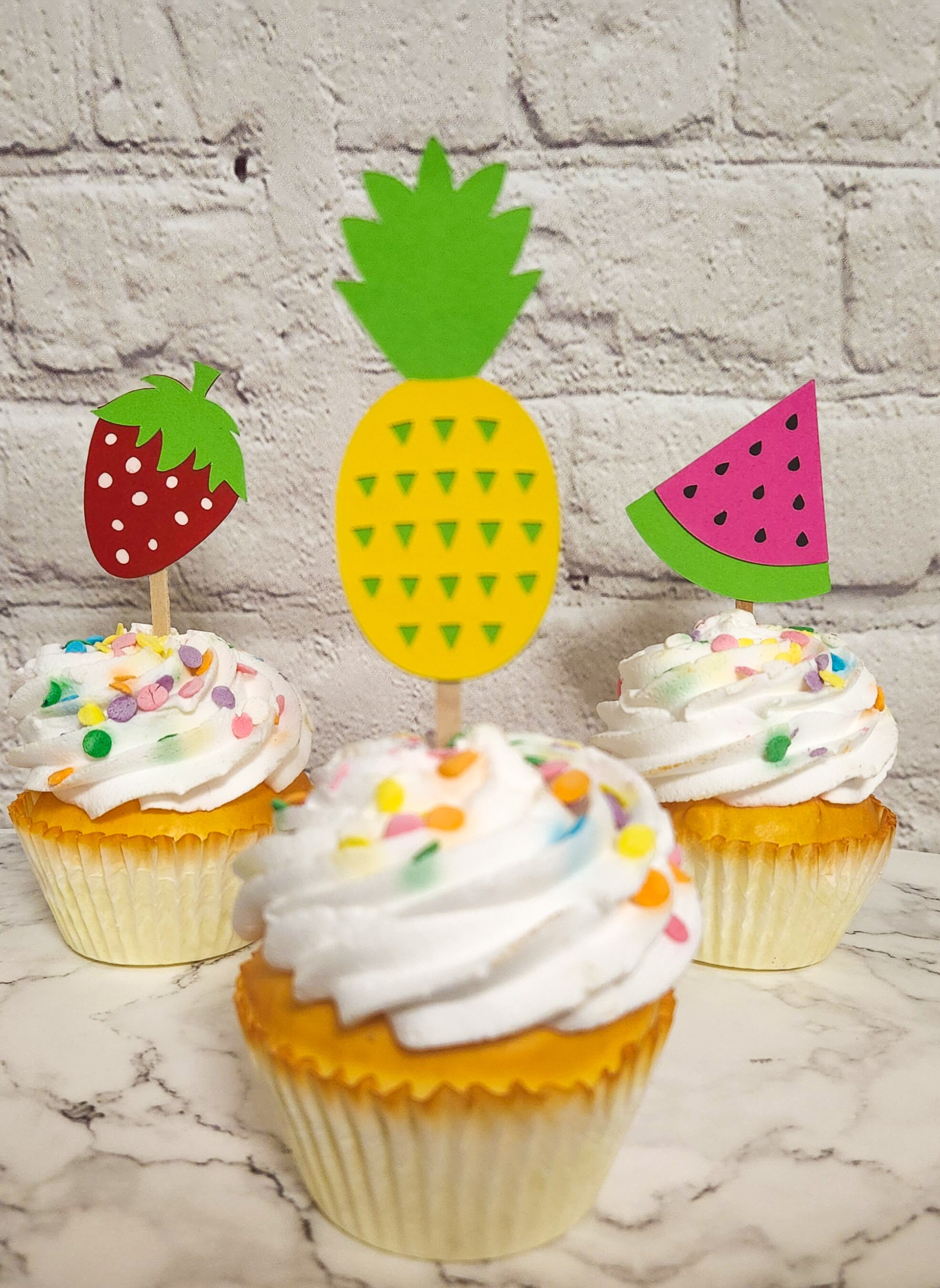Tutti Frutti Cupcake Toppers. Twotti Frutti Party. Tutti | Etsy
