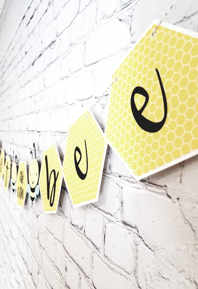 Sweet as Can Bee Sweet as Can Bee Banner Bumblebee Shower - Etsy