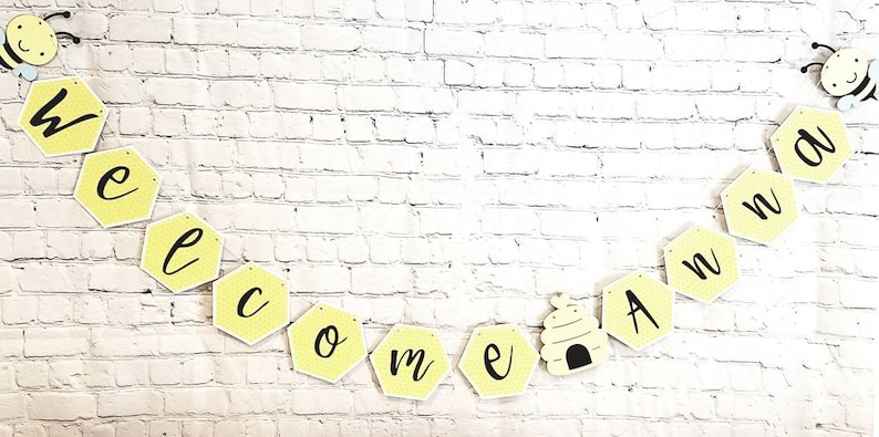 Bumble Bee Baby Shower Banner: Personalized Party Decoration - Etsy