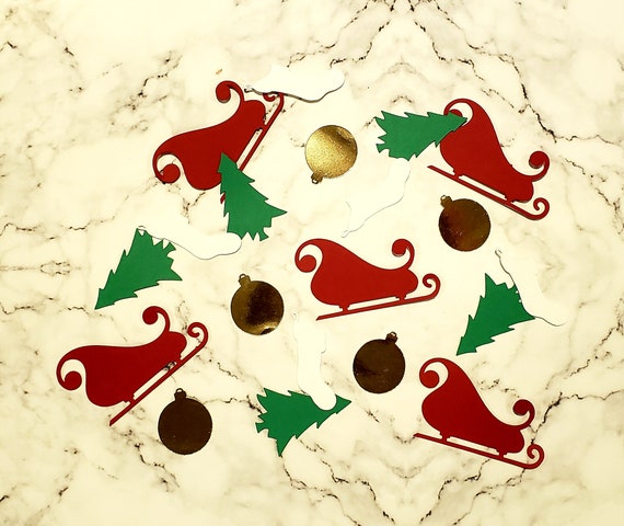 Christmas Confetti. Santa Confetti. Christmas Tree Confetti. Christmas ...