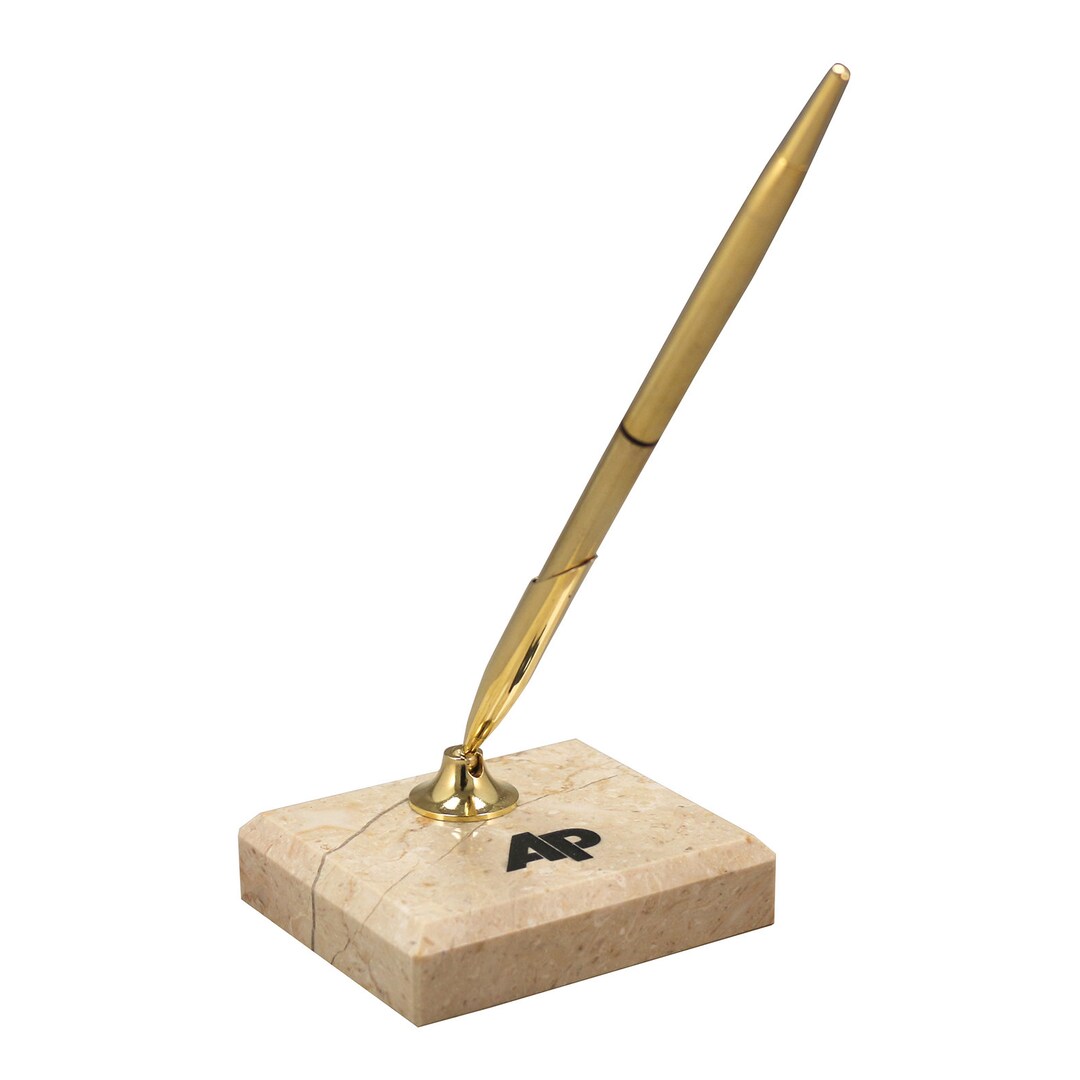Engraving Botticino Marble Single Pen Stand - Etsy