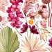 Floral Elements Boho Clipart Purple Flower Mix Marsala Flowers ...