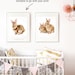 Bunny rabbit printable Watercolor decor idea Bunny decor for | Etsy