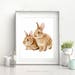 Bunny rabbit printable Watercolor decor idea Bunny decor for | Etsy