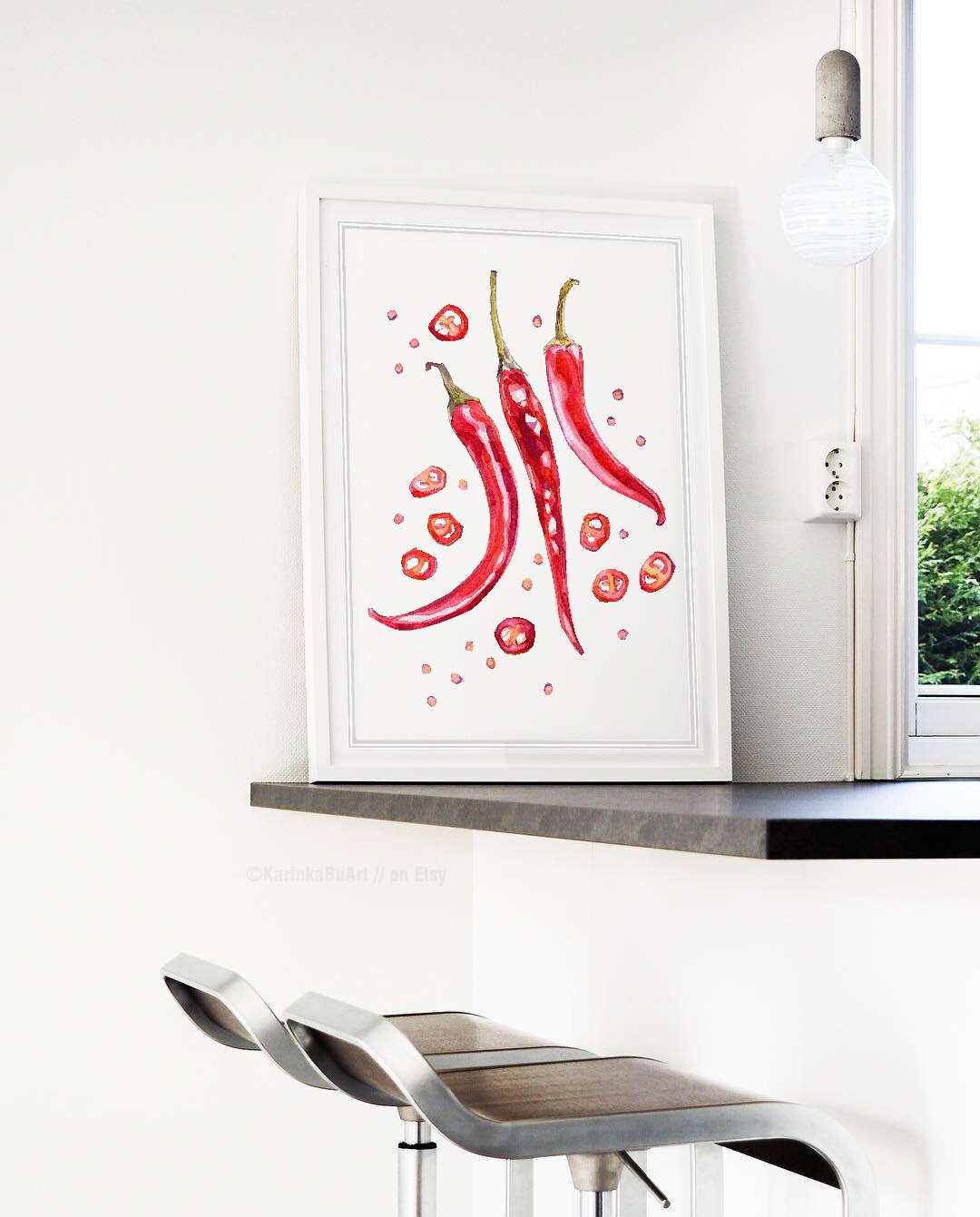 Poster Kitchen Print Printable Wall Art Watercolor Print | Etsy