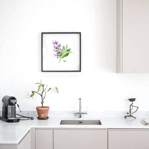 Watercolor Print Botanical Print Kitchen Poster Personalized Kitchen ...