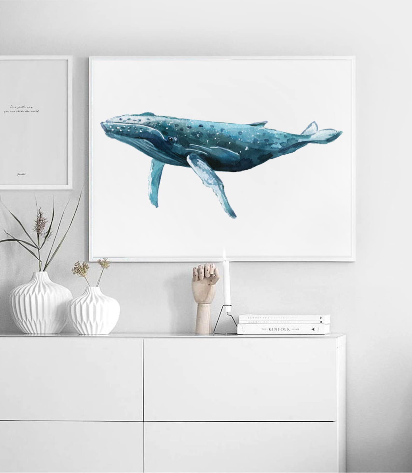 Whale Print Watercolor Whale Poster Wall Decor Whale Art Whale | Etsy
