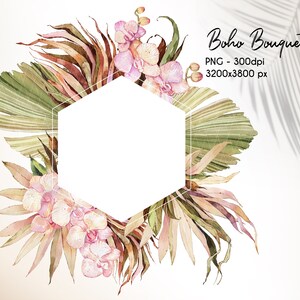 Boho Clipart Floral Elements Purple Flower Svg Wedding - Etsy