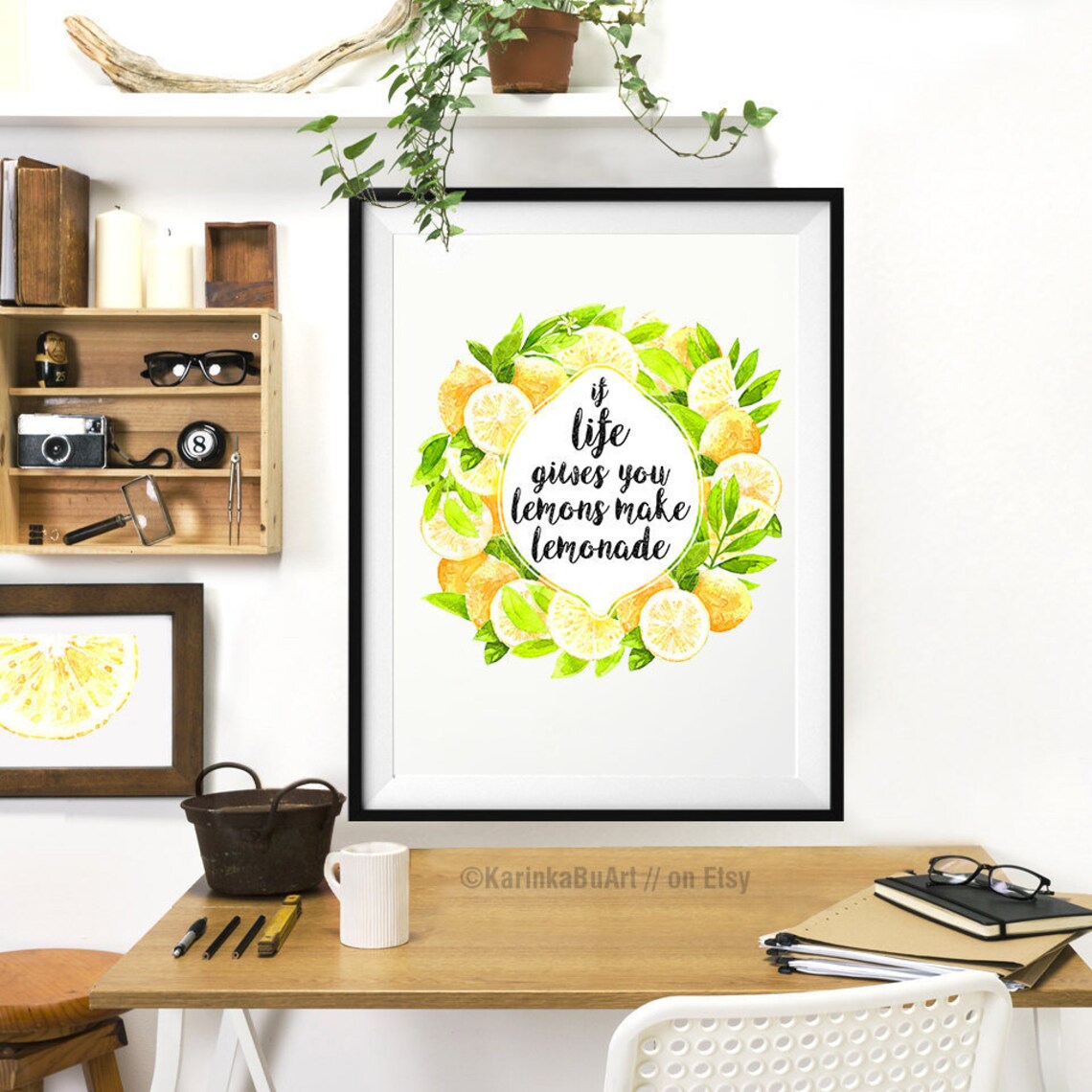 Lemon Kitchen Printable Quotes Lemons Printables Signs | Etsy