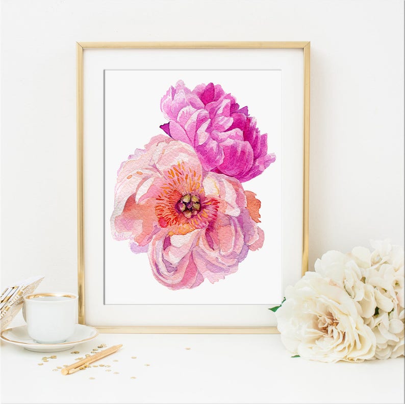 Watercolor Painting Printable Wall Art Watercolor Print Poster - Etsy
