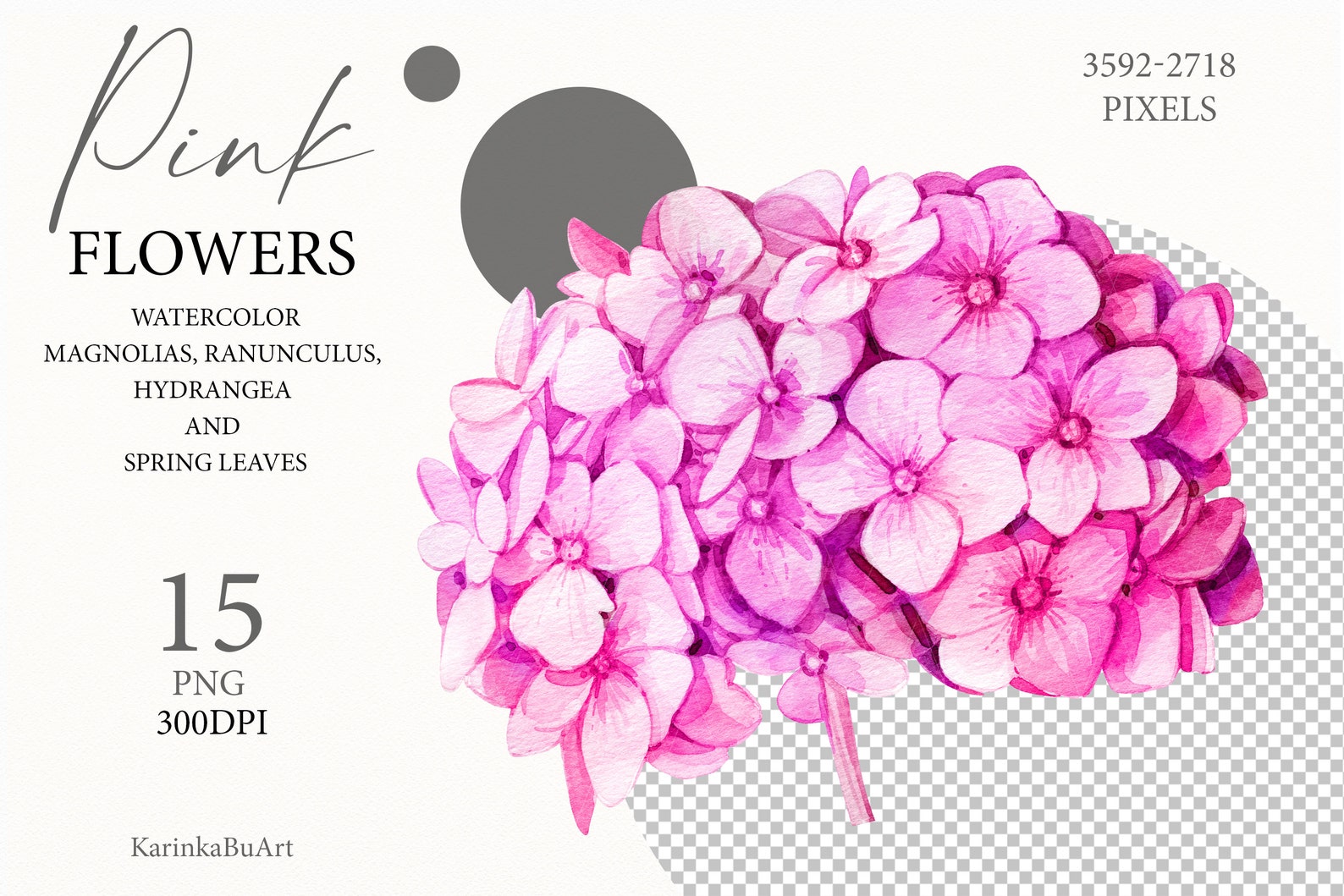 Floral Elements Boho Clipart Pink Flower Svg Spring Flowers - Etsy