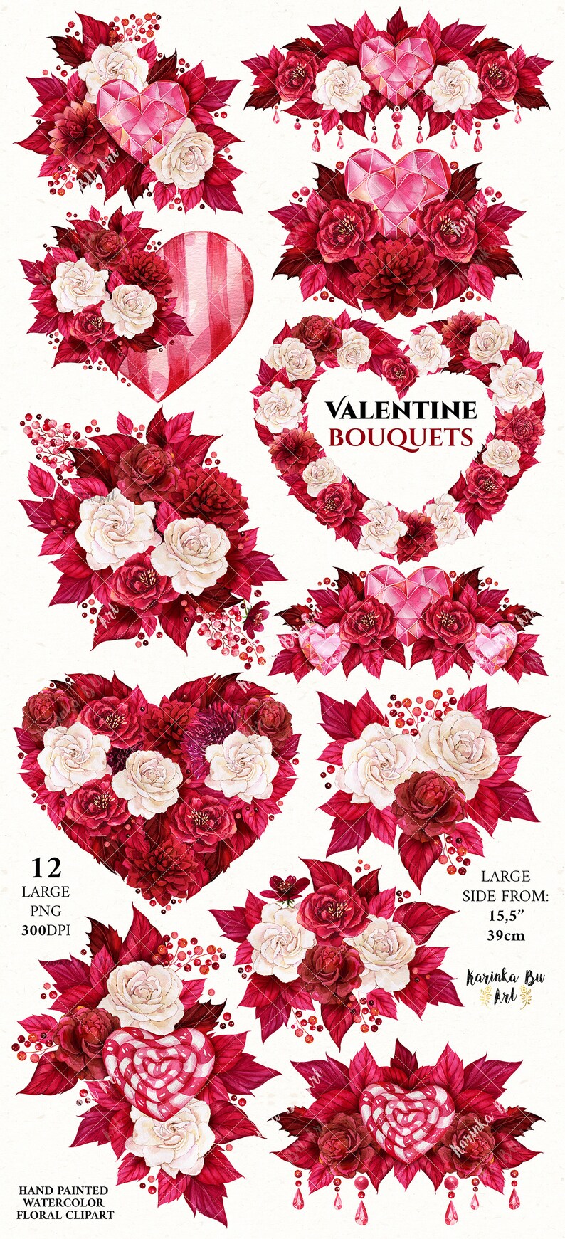 Love Frames Valentines Day PNG Clipart. Valentines Flower - Etsy