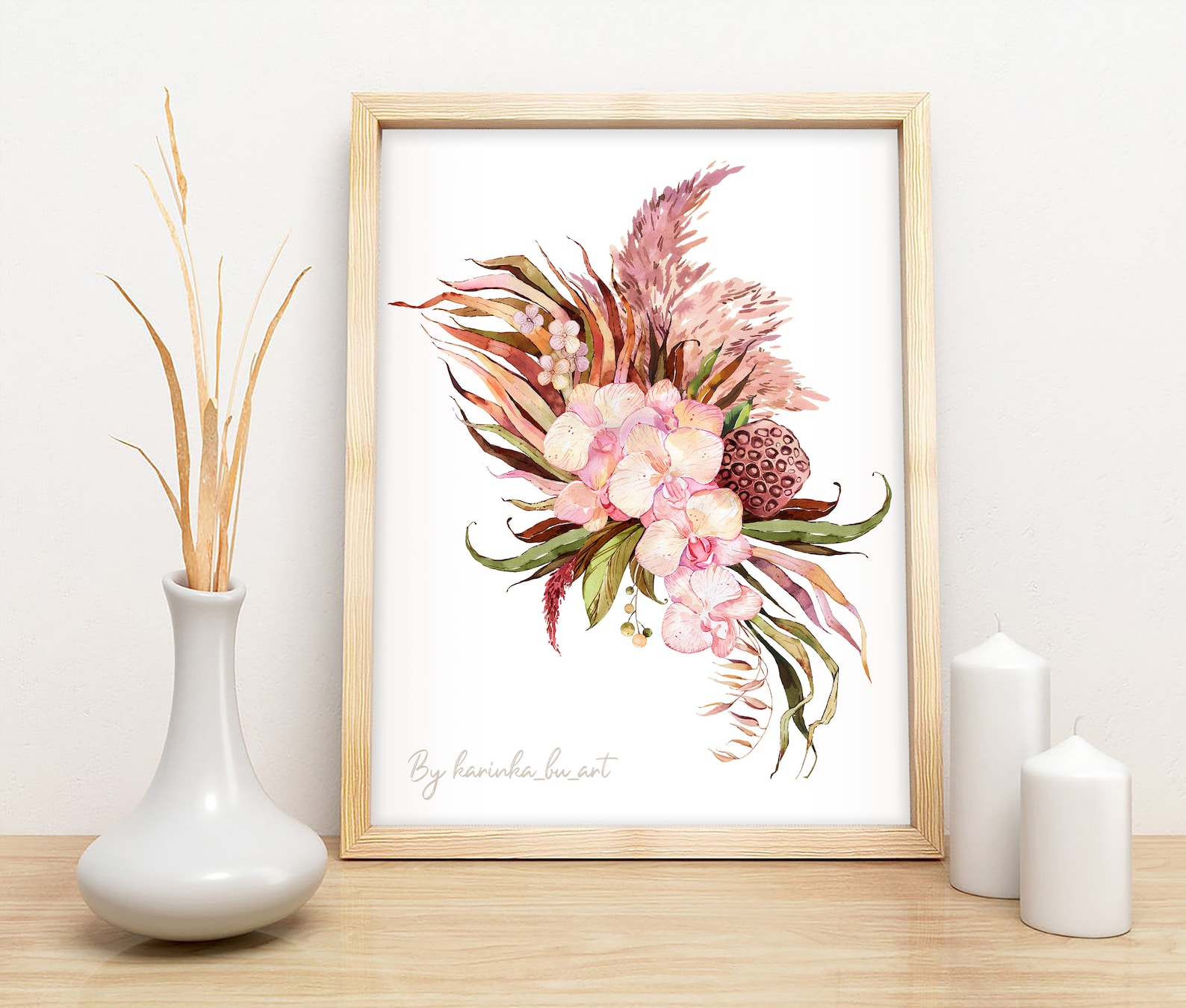 Boho Clipart Floral Elements Purple Flower Svg Wedding | Etsy