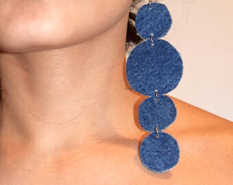 Denim jewelry | Etsy