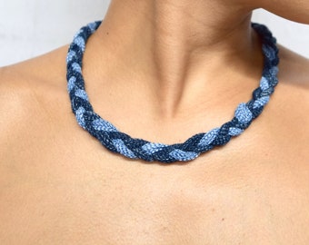 Braided necklace | Etsy