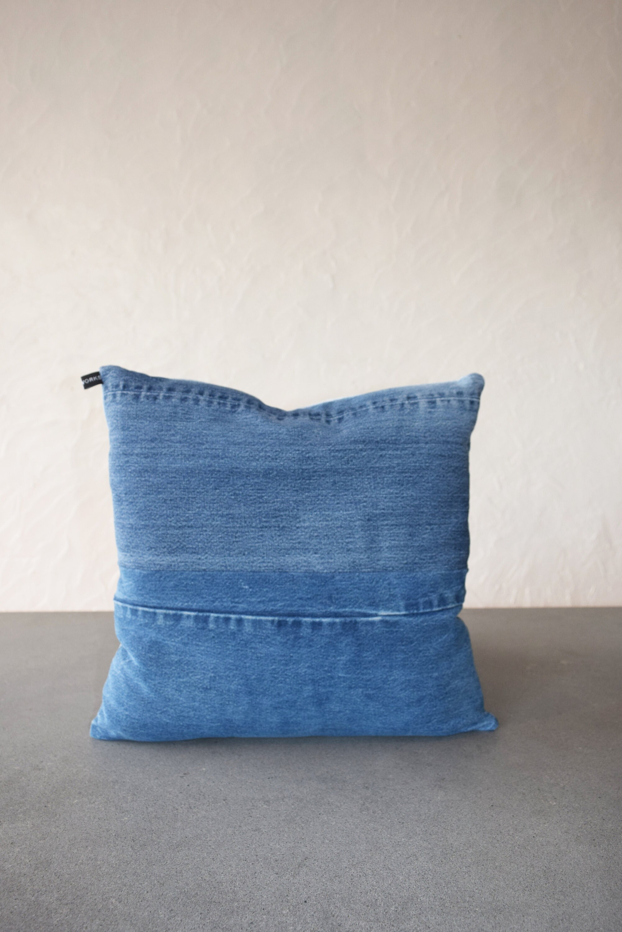 Denim Pillow Cover, Recycled Denim, Patchwork Denim - Etsy