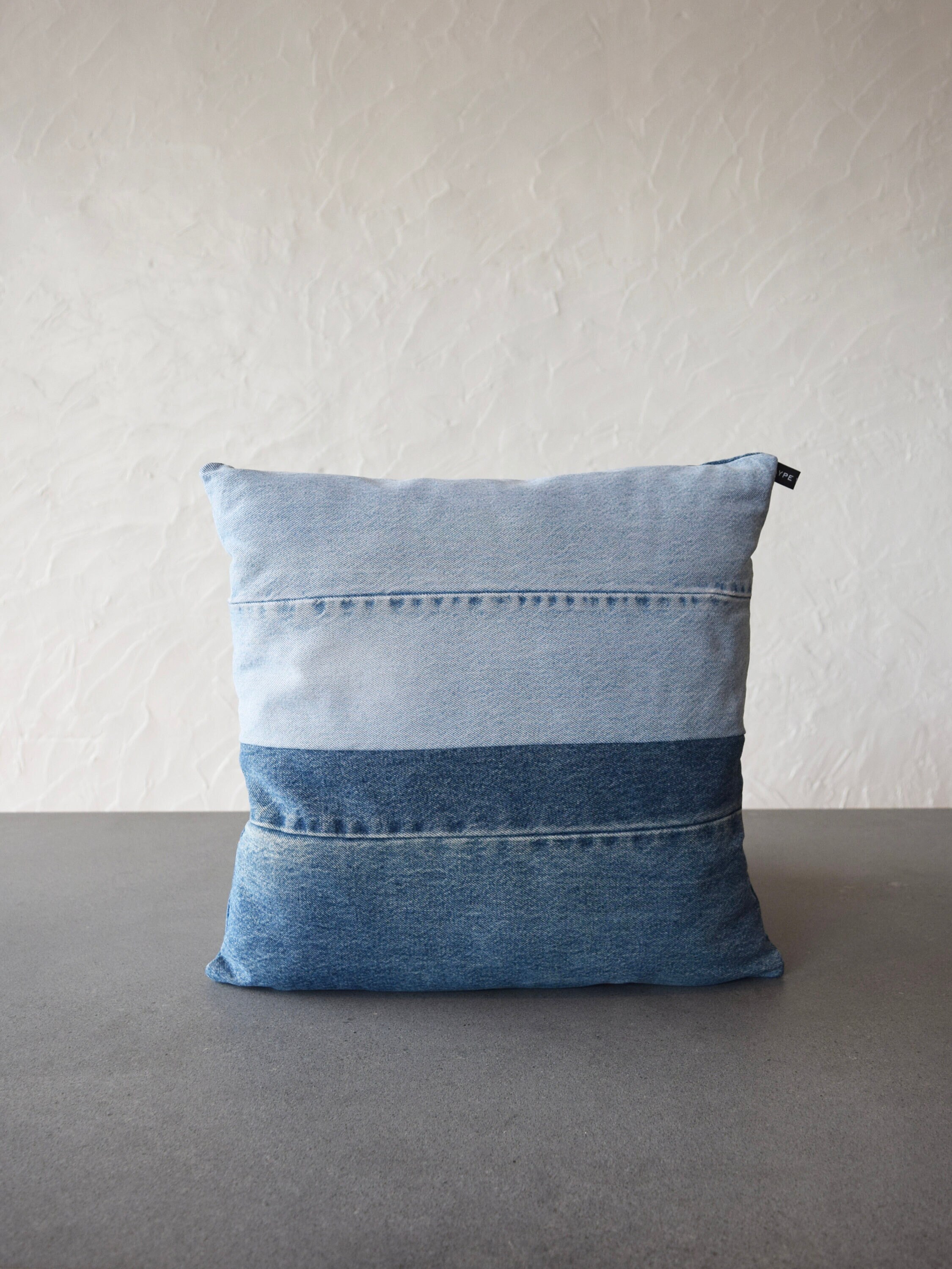 Denim Pillow Cover, Recycled Denim, Patchwork Denim - Etsy