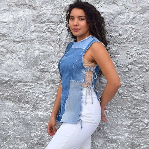 Denim Patchwork - Etsy
