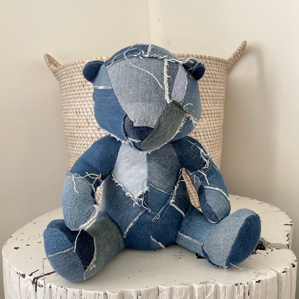 Patchwork Bear - Etsy