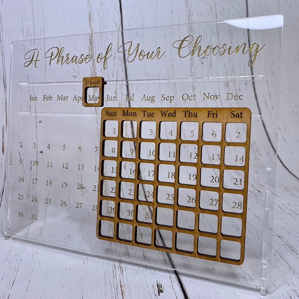 Perpetual Calendar - Etsy