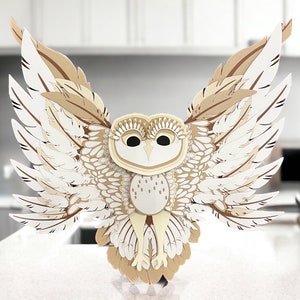 Acceptance Letter Owl Paper Craft With Castle Display Frame, Craft With ...