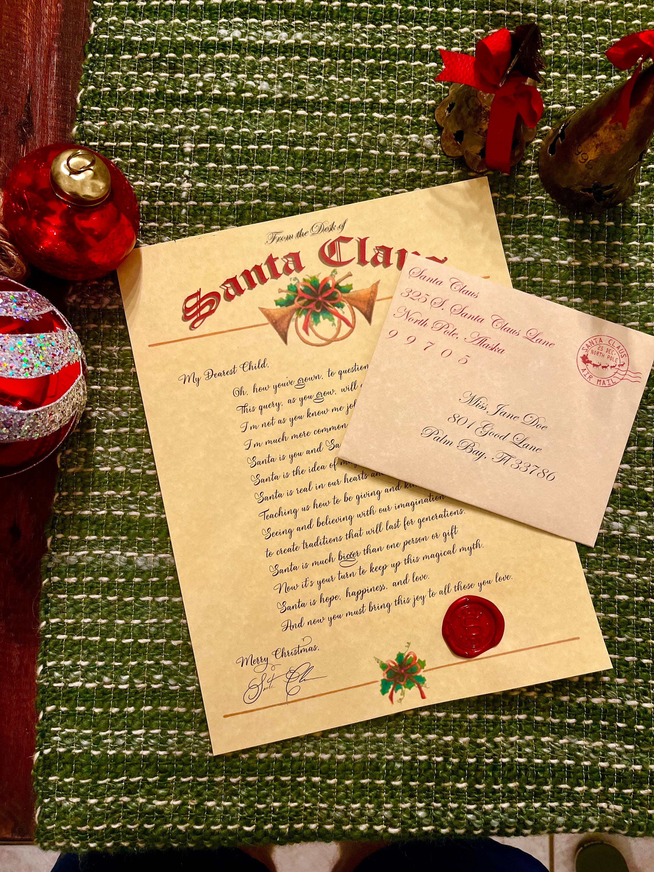 There is No Santa Letter | Letter From Santa the Year They Stop ...