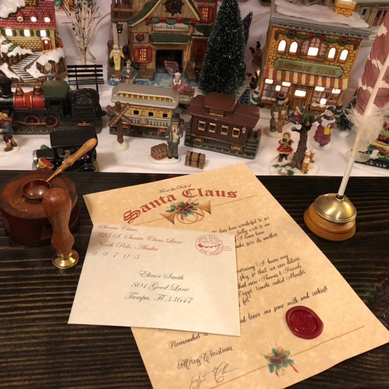 Letter From Santa Personalized With Christmas Wish Ticket, in ...