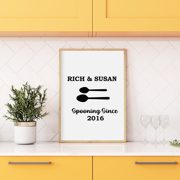 Spooning Couple - Etsy