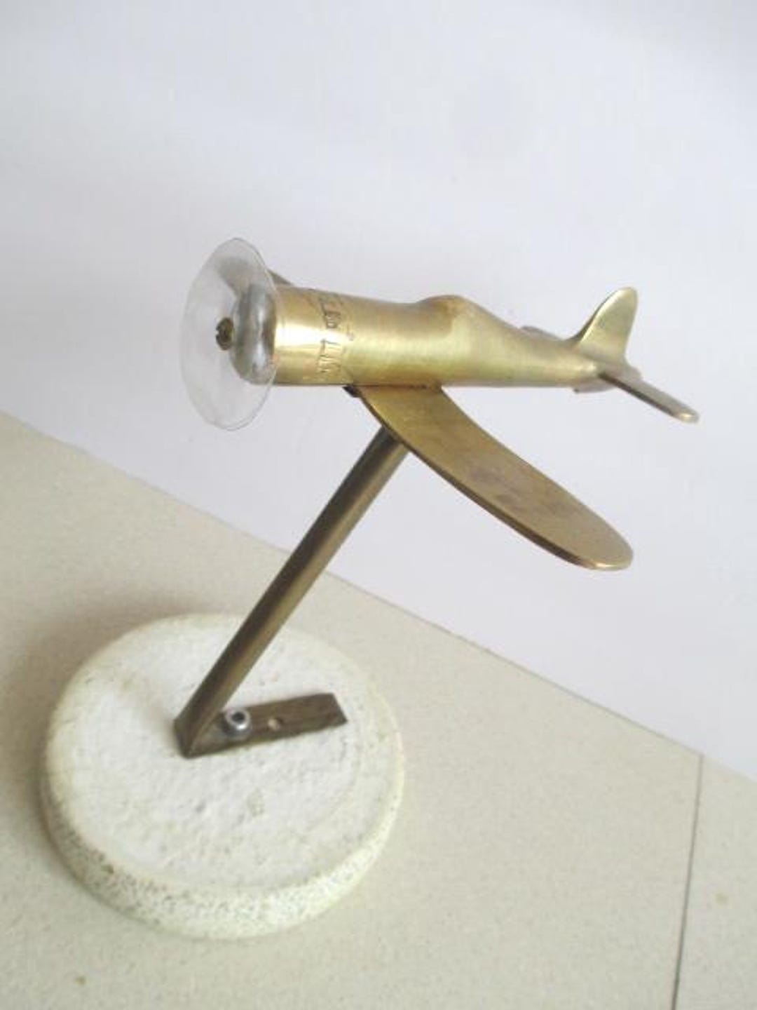 Vintage Brass Spitfire Model Stand (trench Art) - Etsy